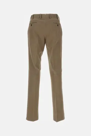 PT TORINO Mid-rise Slim-cut Chinos - Brown