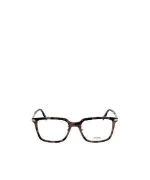 Zegna Geometric Eyeglasses - White