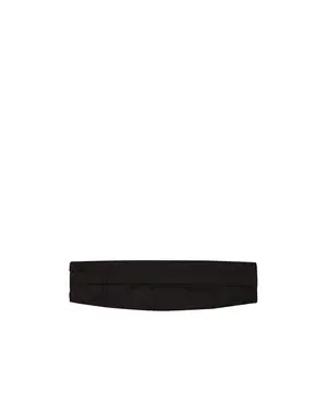 Giorgio Armani Silk Tuxedo Cummerbund - Black