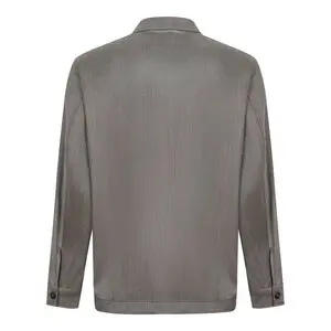 Hugo Boss Long-sleeved Collared Casual Jacket - Gray