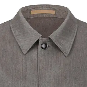 Hugo Boss Long-sleeved Collared Casual Jacket - Gray