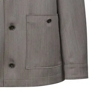 Hugo Boss Long-sleeved Collared Casual Jacket - Gray