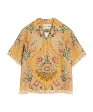 Valentino Garavani Apres L'hiver Print Bowling Shirt