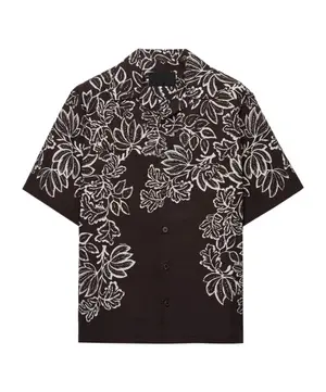Prada Floral Print Short Sleeve Shirt