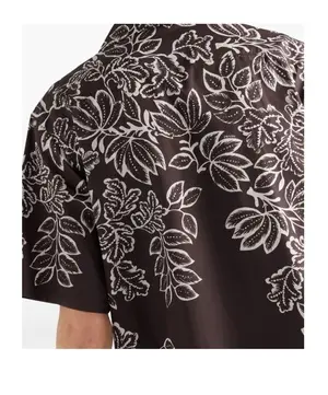 Prada Floral Print Short Sleeve Shirt
