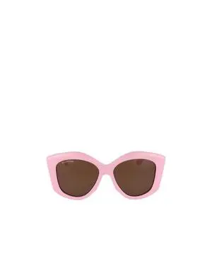 Balenciaga Dynasty Oversized Geometric-frame Sunglasses - Pink