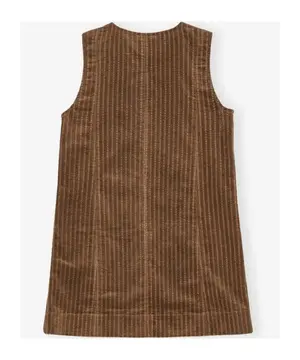 GANNI Corduroy Mini Dress With Chain Detail