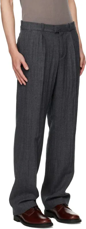 Our Legacy Textured Straight-leg Trousers