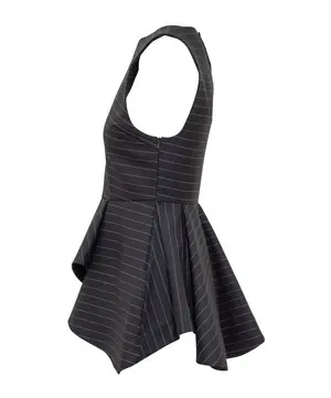 J.W.ANDERSON Pinstriped Peplum Top