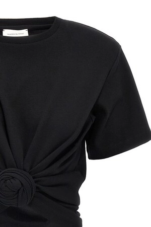 Magda Butrym Knot Detail T-shirt - Black