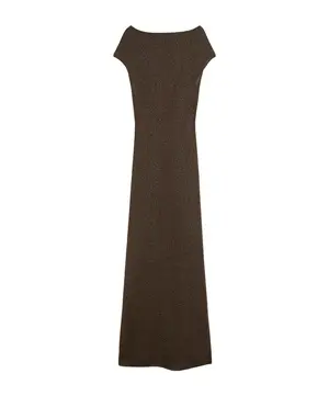 Max Mara Viscose And Lurex Yarn Maxi Dress