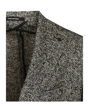 Tagliatore Textured Two-button Blazer - Black