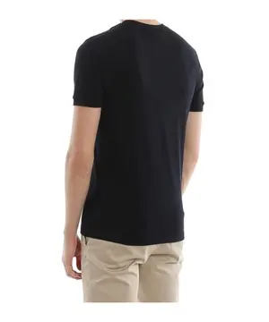 Giorgio Armani Logo Print Crewneck T-shirt - Black