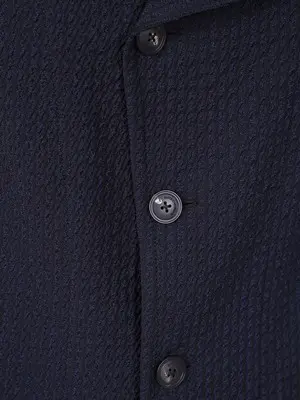 Emporio Armani Textured Wool Jacket - Black