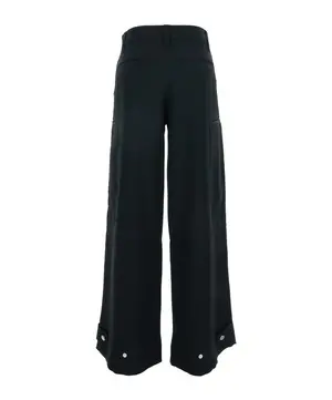 AMI Paris Low-rise Straight Leg Trousers - Black