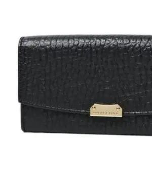 Burberry Logo Long Purse - Black
