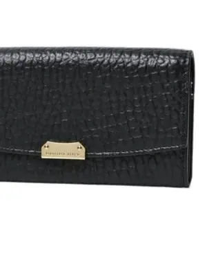 Burberry Logo Long Purse - Black
