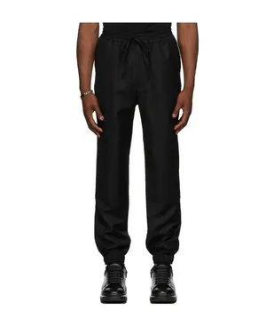Alexander McQueen High-waisted Straight Leg Drawstring Trousers