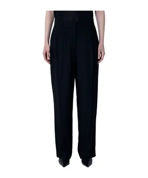 TOTEME Tailored Pressed Crease Trousers - Black
