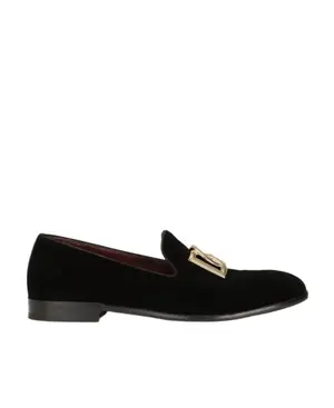 Dolce & Gabbana Dg Logo Plaque Slip-on Loafers