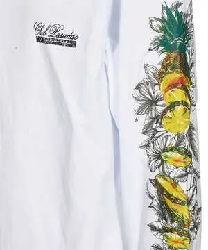 MSGM Club Paradiso Print Long-sleeve T-shirt