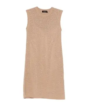 Fabiana Filippi Sleeveless Sequined Knit Dress