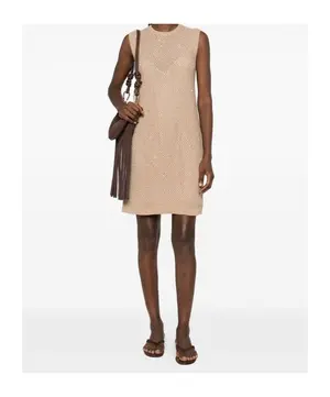 Fabiana Filippi Sleeveless Sequined Knit Dress