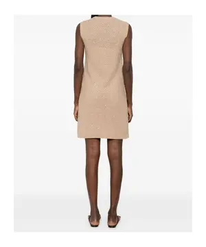 Fabiana Filippi Sleeveless Sequined Knit Dress