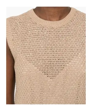 Fabiana Filippi Sleeveless Sequined Knit Dress