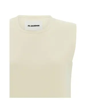 JIL SANDER Crewneck Sleeveless Shift Dress - Nude