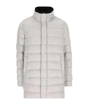 Herno Long-sleeved Down Coat - White