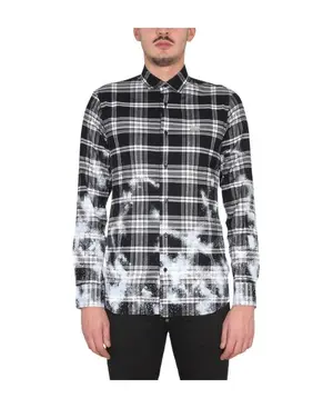 Philipp Plein Gothic Plein Checked Cotton Shirt
