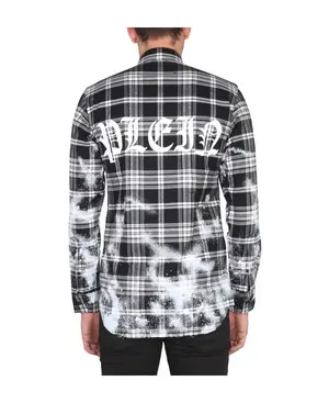 Philipp Plein Gothic Plein Checked Cotton Shirt