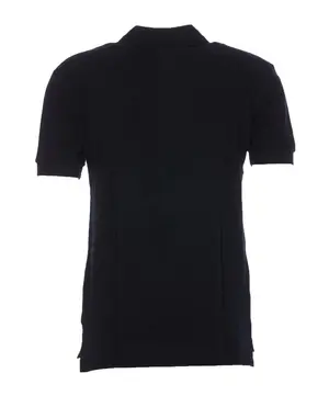 Play Comme Des Garcon Comme Des Garçons Play Heart Embroidered Polo Shirt - Black