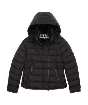 Burberry Hooded Down Jacket With Zip Up