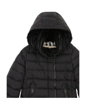 Burberry Hooded Down Jacket With Zip Up