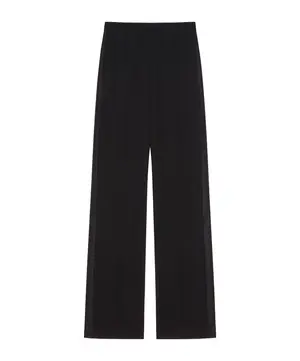 Givenchy Tuxedo Cigarette Pants In Wool - Black