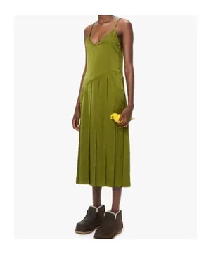J.W.ANDERSON Ribbon-panel Midi Dress