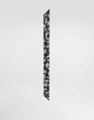 Dolce & Gabbana Dolce Gabbana Floral Print Scarf - Black