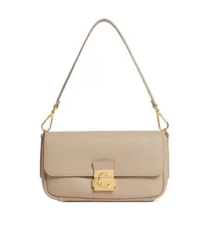 COCCINELLE Coccinelle C-Me Lock Medium Shoulder Bag Sand Shell