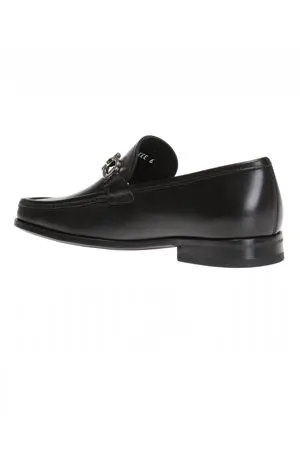 FERRAGAMO Gancini Loafers - Black