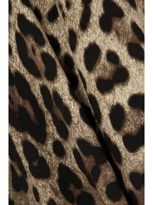 Dolce & Gabbana Leopard Print Mini Dress - Black