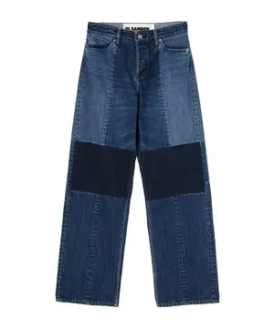 JIL SANDER Patchwork Straight-leg Jeans