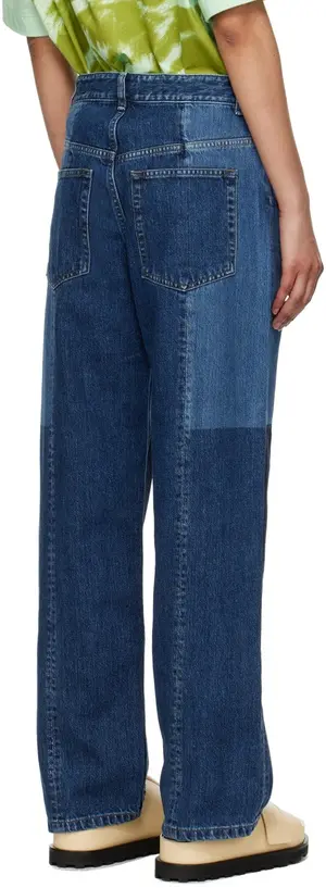 JIL SANDER Patchwork Straight-leg Jeans