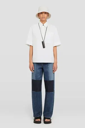 JIL SANDER Patchwork Straight-leg Jeans