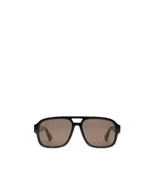 Gucci Navigator Frame Sunglasses - Gray