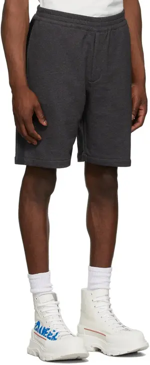 Alexander McQueen Straight Leg Track Shorts - Black