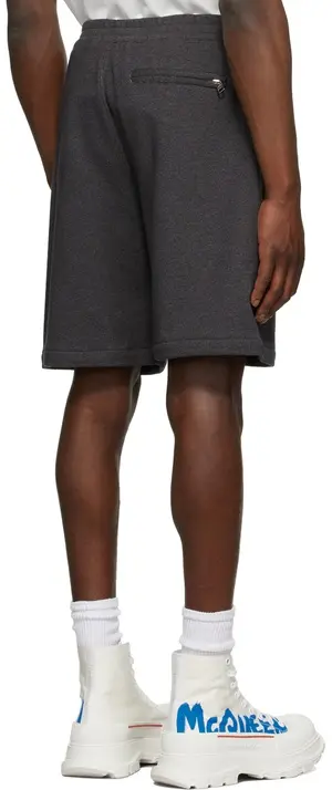 Alexander McQueen Straight Leg Track Shorts - Black
