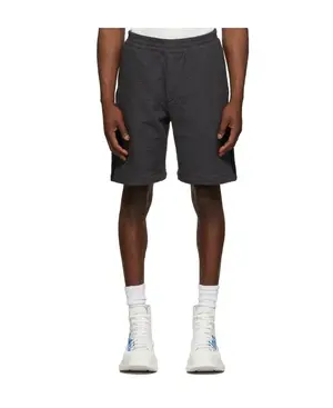 Alexander McQueen Straight Leg Track Shorts - Black