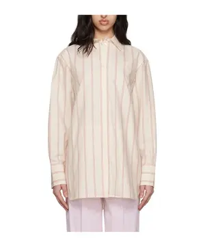 TOTEME Long-sleeved Striped Shirt - White